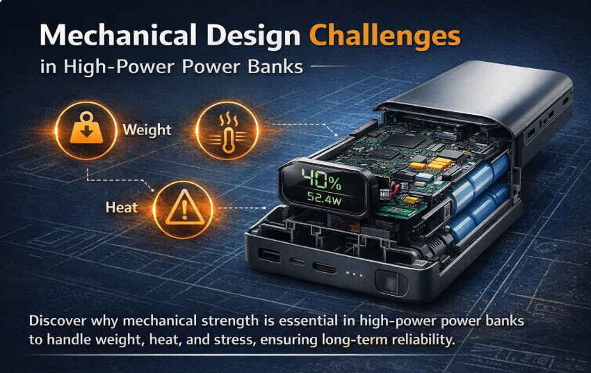 Mechanical Design in High-Power Power Banks: Safety & Drop Protection Guide